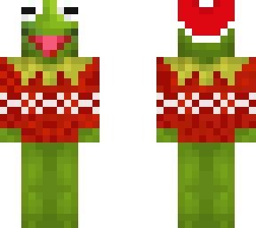 Christmas Kermit the Frog | Minecraft Skin