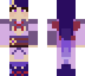 Raiden Shogun | Minecraft Skin