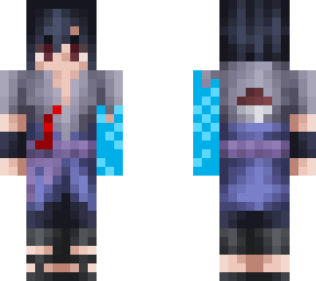 Sasuke Mangekyou Sharingan With Removable Chidori | Minecraft Skin