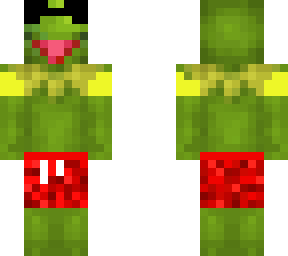 Summer Kermit the Frog | Minecraft Skin
