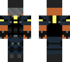 tower defense simulator: maxed out warden | Minecraft Skin