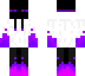 Fire Purple Ender | Minecraft Skin