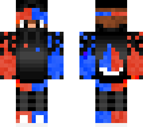 red and blue gamer skin | Minecraft Skins