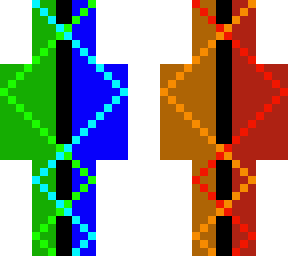 opposite colours! | Minecraft Skin