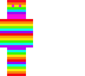Rainbow skin | Minecraft Skin