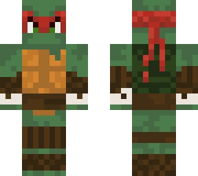 TMNT 2012 Raph (edited) | Minecraft Skin