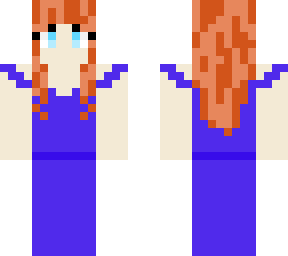 royal blue dress | Minecraft Skins