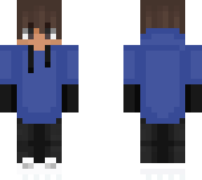 Person with blue Hoodie | Minecraft Skin