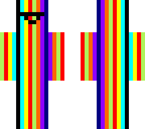 Rainbow dude vibing | Minecraft Skin