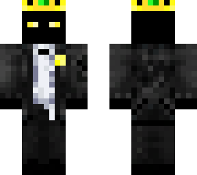 suited demon skin yellow (1) | Minecraft Skin