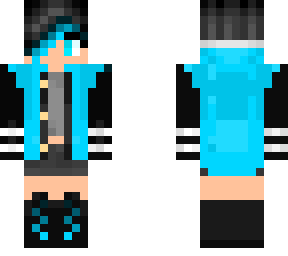 2022 Dark Mode Blue Bolt | Minecraft Skin