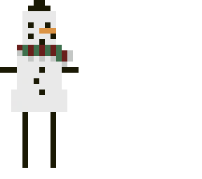 2D Snowman | Minecraft Skin