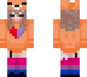 Bi flag Fox Girl (CeliaMS) | Minecraft Skin