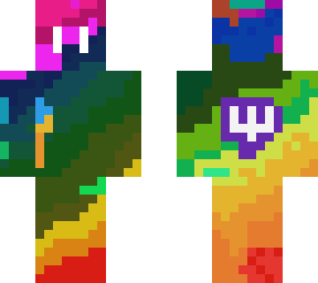 colorful twitch cool | Minecraft Skins