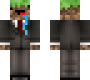 Derp Dirt Skin in a suit | 3D | Updated Version | Minecraft Skin