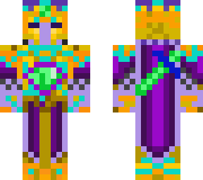 Ender Emerald King Herobrine | Minecraft Skin