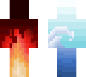 FIRE-WATER | Minecraft Skin