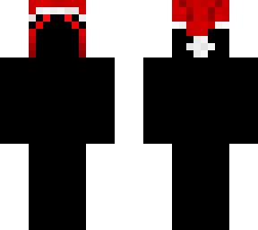 Hooded Assassin Red Christmas Hat | Minecraft Skin