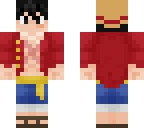 luffy one piece minecraft | Minecraft Skins
