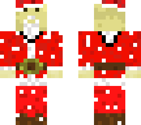 Santa themed Croissant | Minecraft Skin