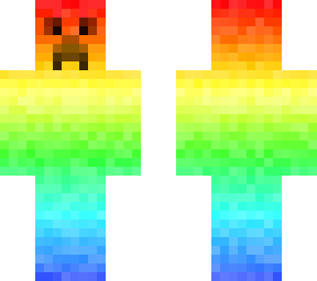 rainbow creeper | Minecraft Skins