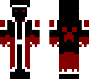 Red, Black and White Warrior | Minecraft Skin