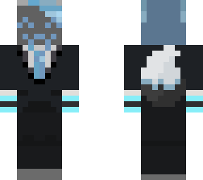 blue protogen in a suit | Minecraft Skin