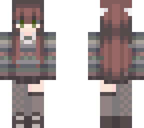 Dark Study (Not Mine) -Green Eyes Vers- | Minecraft Skin