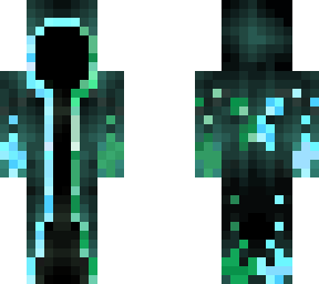 green blue reaper | Minecraft Skin