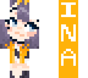 NInomae Ina'nis - I miss her | Minecraft Skin