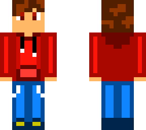 Red Hoodie Guy | Minecraft Skin