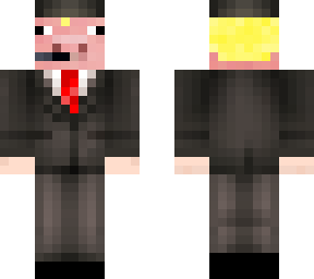 Sharply dressed gamer pig | Minecraft Skin