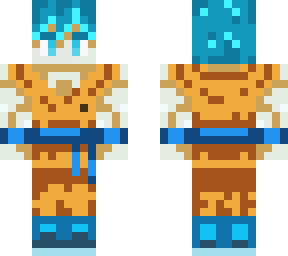 Super Saiyan Blue Goku (Whis Symbol Gi) | Minecraft Skin