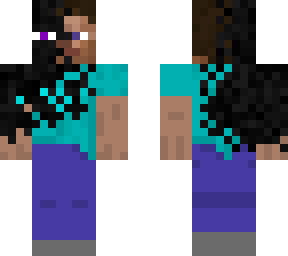 Corrupted Ender Steve | Minecraft Skin