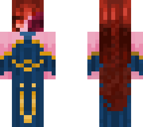 Piglin oc in a dress | Minecraft Skin