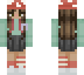 girl with mushroom hat | Minecraft Skin