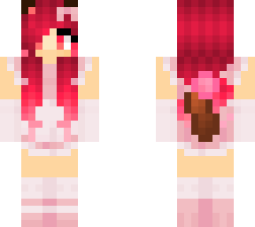 pink maid | Minecraft Skin