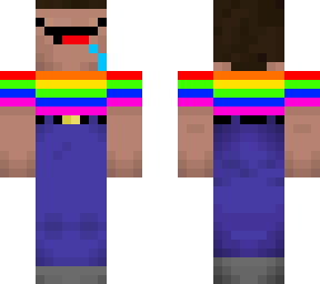 Rainbow Noob | Minecraft Skin