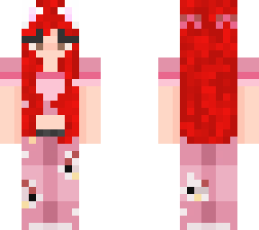 Red hair hellokitty | Minecraft Skin