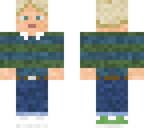 Rugby Shirt w/ Cuffed Jeans | Minecraft Skin