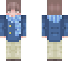 Sakuta In Blue Jacket | Minecraft Skin