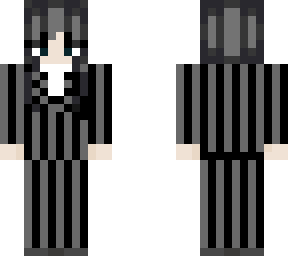 Wednesday Addams (Nevermore Uniform) | Minecraft Skin