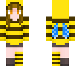 bee girl (revised) | Minecraft Skin