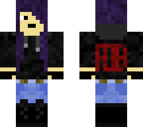 FOB(purple hair, girl) | Minecraft Skin