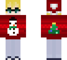 OCSMP! Christmas Madz With Glasses | Minecraft Skin