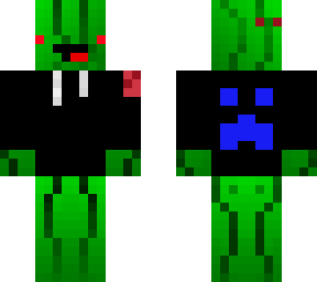Sorta of zombie derp pickle with a sweartshirt | Minecraft Skin