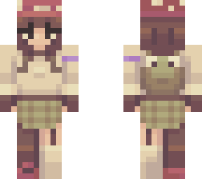 cute mushroom girl | Minecraft Skin