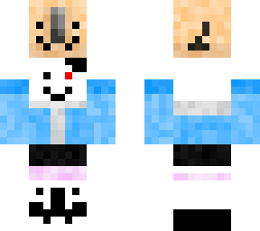 mini sans and pochita | Minecraft Skin