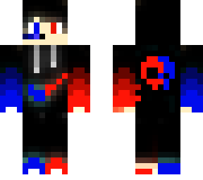 red and blue gamer | Minecraft Skins