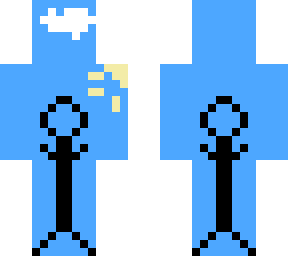 stick man/blue/done | Minecraft Skin